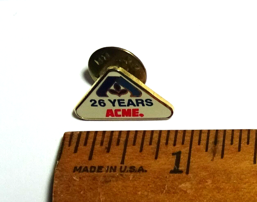 Vintage ACME 26 Years Pinback Pin Button | eBay