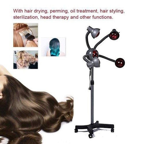 5 Head Infrared Light Red Therapy Device, Portable Floor Hair Dryer ...