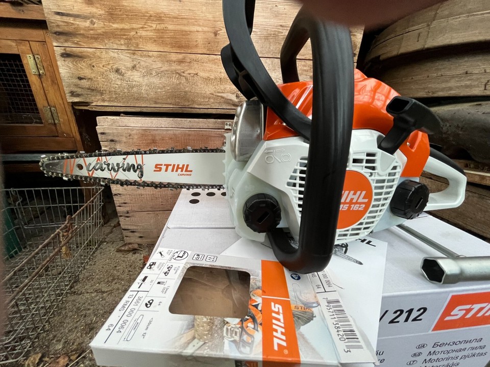 STIHL MS162 Carving 30cm 1/4 Zoll neu schnitzen Motorsäge MS 162 ...