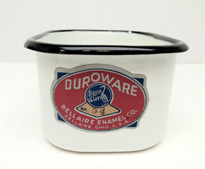 Vintage Bellaire Enamel Co. Duroware Beco Ware Dish No. 54 USA 5" x 4 ...