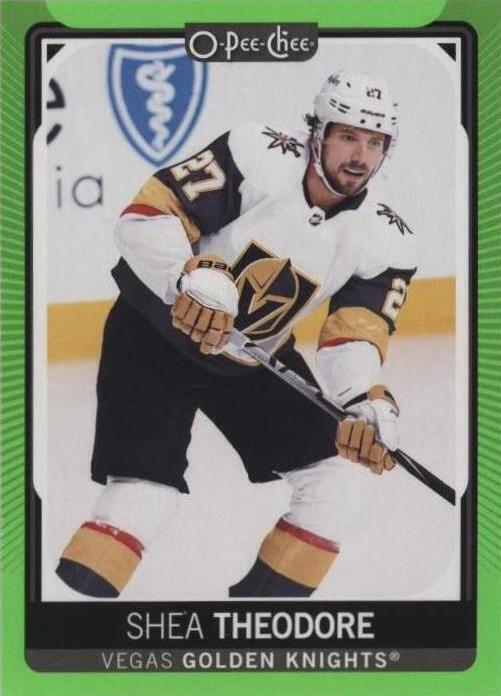 2021-22 O-Pee-Chee - Shea Theodore #291 Neon Green Border /50 for sale ...