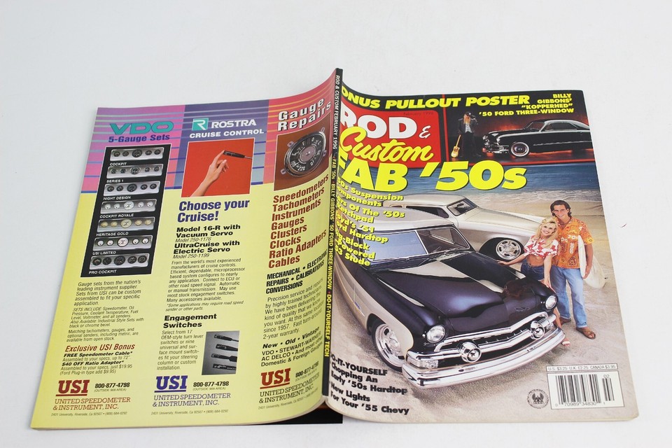 ROD & CUSTOM FAB 50s Magazine February 1996 Hot Rods Custom Vintage ...