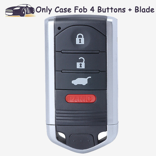 Smart Remote Key Case Shell Fob 3+1 4 Button for 2009-2014 Acura TL RDX ...