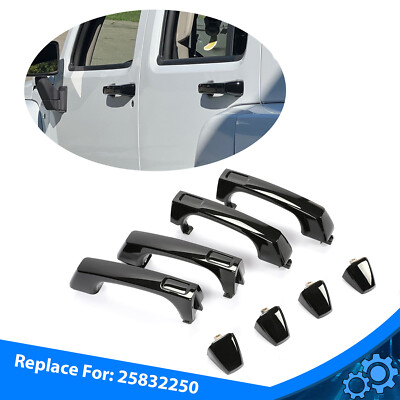 Gloss Black Exterior Door Handles For 2006-2010 Hummer H3T H3 X Alpha ...