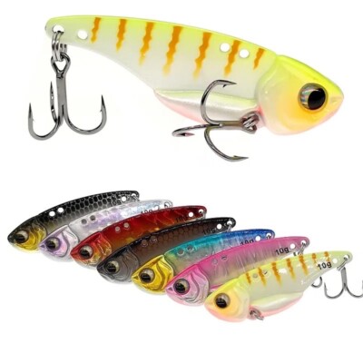5 Pieces 10g Fishing Lure Metal Blade Vide Switchblade Bream Bass ...