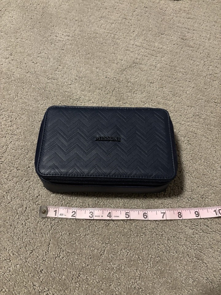NEW Delta One First Class MISSONI Amenity Toiletry Kit Navy Blue | eBay UK