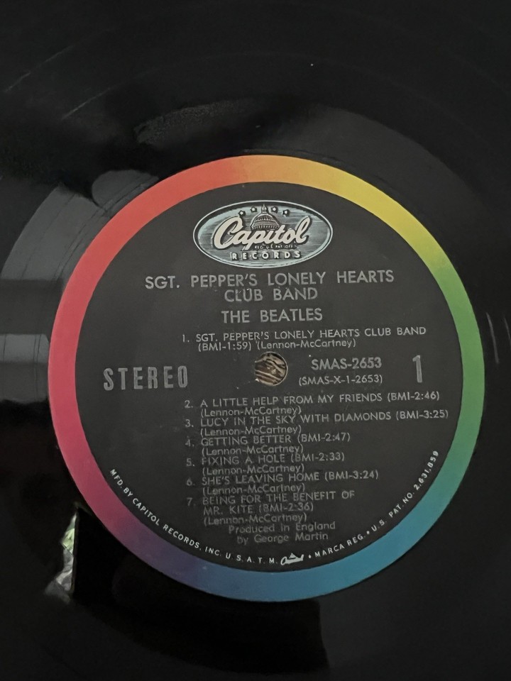 Beatles Lot-White Album & Sgt. Peppers Lonely Hearts Club Band Vinyl ...