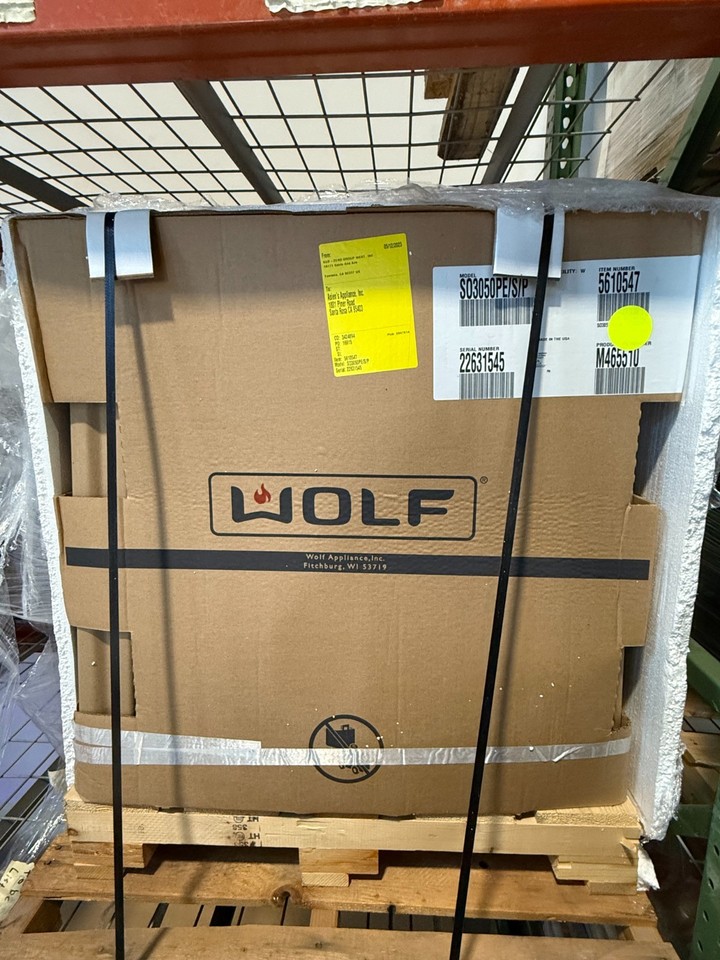 Wolf E Series SO3050PE/S/P 30" Smart Electric Wall Oven Dual Convection ...