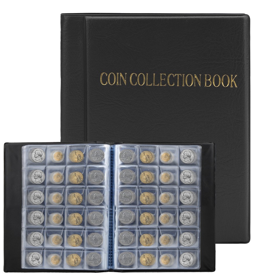 240 Pocket Coin Collection Book Holder Album Coins Storage Case for ...