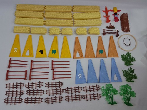 Cowboys & Indians Fort Teepee Timpo Toys Vintage Plastic Farm Animal ...