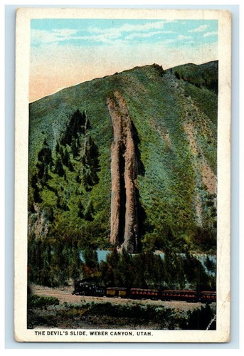 1925 Salt Lake City Guthrie Sta Devil's Slide Weber Canyon Utah UT ...