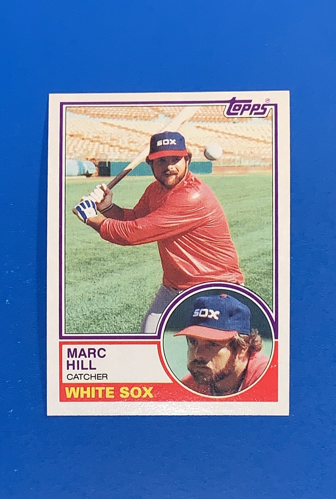 1983 Topps Marc Hill Baseball Card #124 Chicago White Sox Set Break NM ...