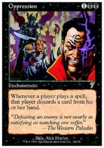 Oppression 7th Edition Lightly Played, English - MTG | eBay