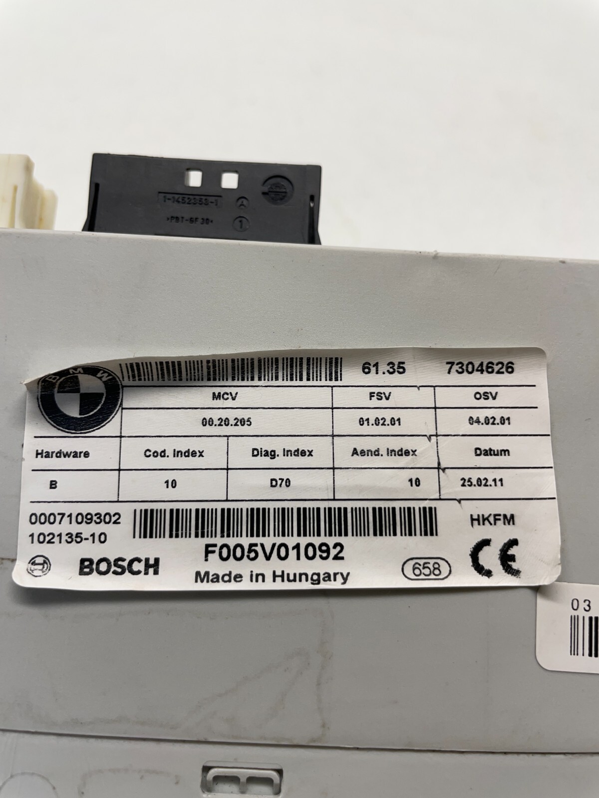 BMW X5 Bosch Tailgate Lift Control Module 61357230669 Sf0260 for sale ...