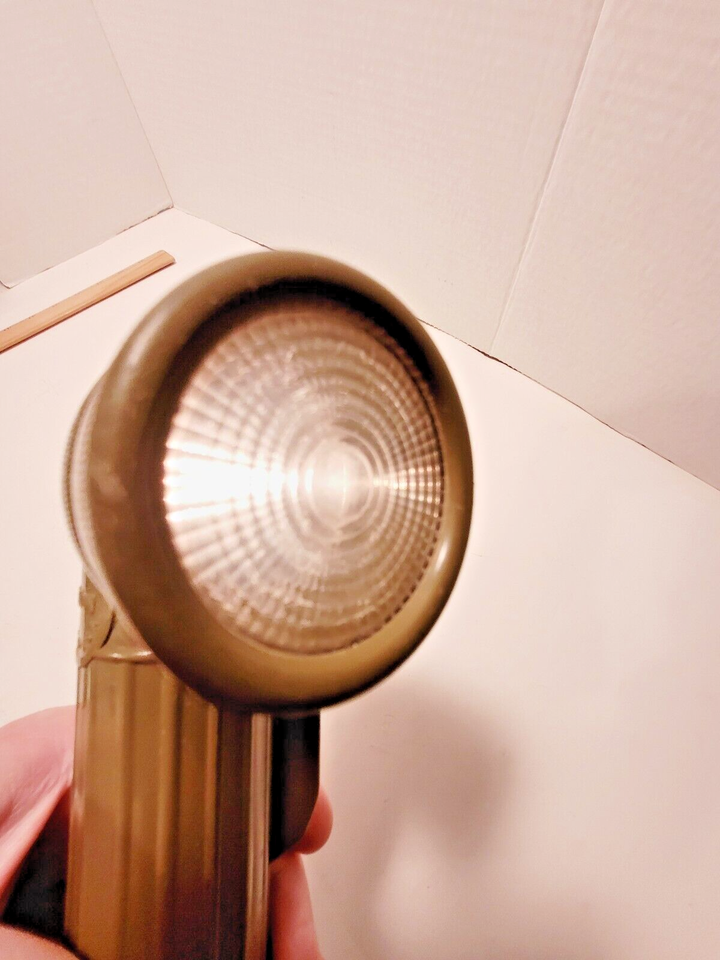 Vintage US Army Fulton MX-991U Angle Head Handheld Flashlight Green USA ...