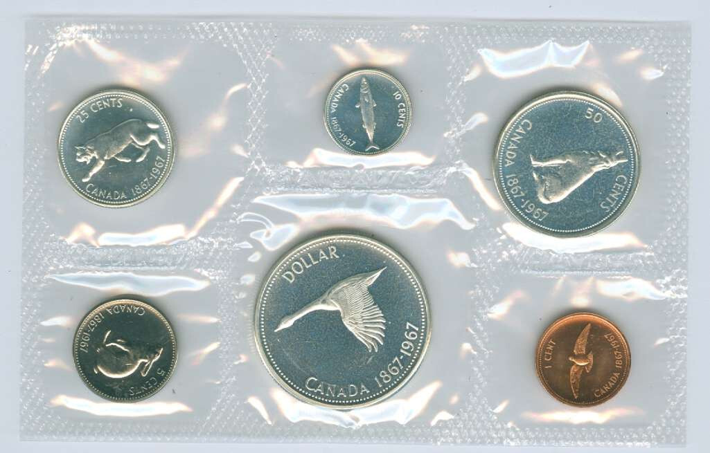 1967 CANADA Proof like Mint Set, Set of 6 Silver coins | eBay