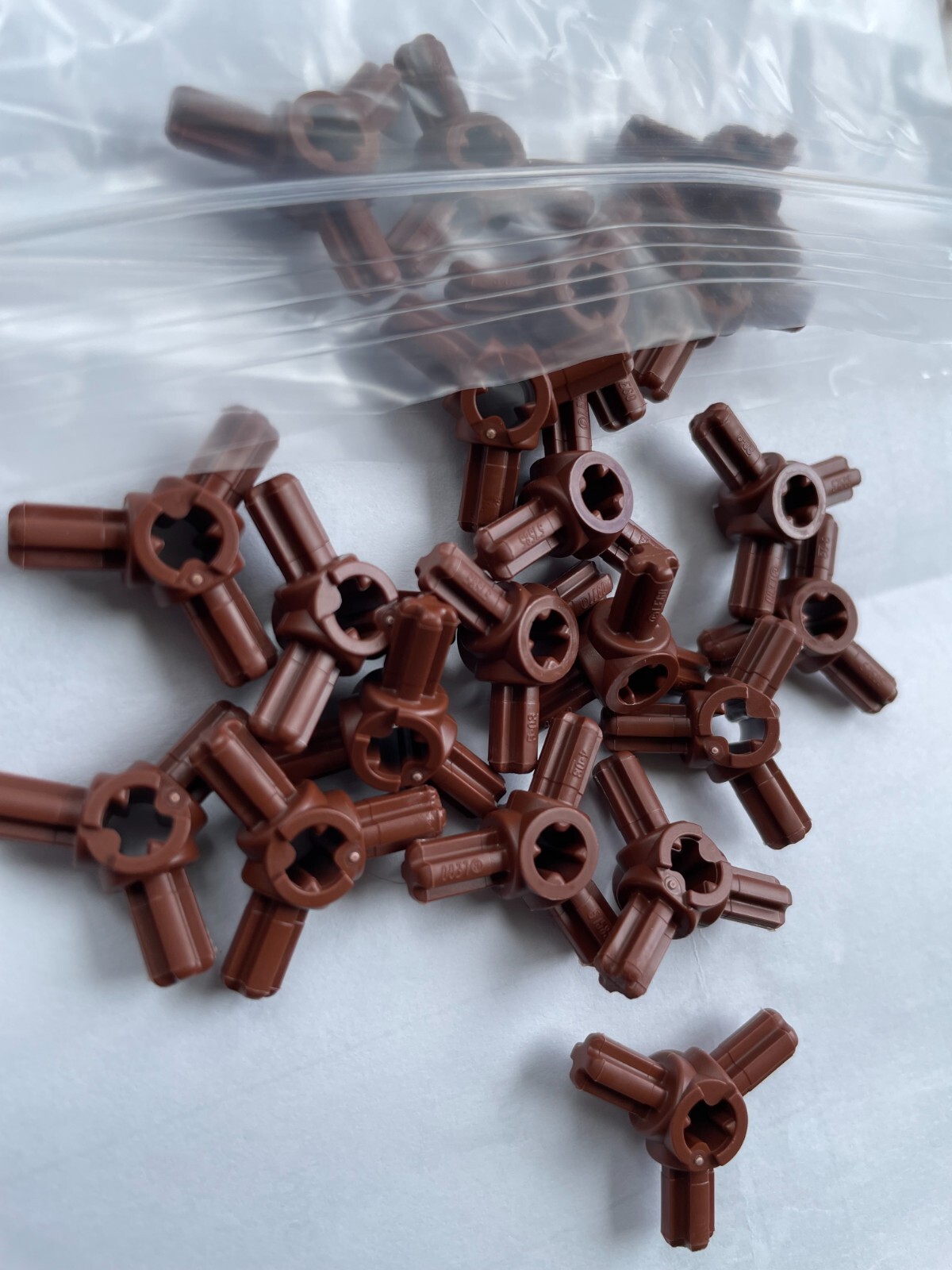 LEGO-NEW-#57585-REDDISH BROWN-AXLE HUB CONNECTOR W/ 3 AXLES-5 PIECES | eBay
