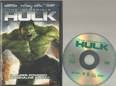 The Incredible Hulk (DVD 2008, Widescreen) Disc & Cover Art Only Marvel ...