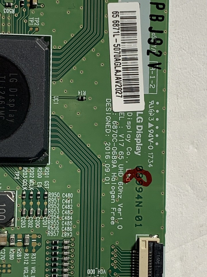 LG 65UJ6300-UA T-Con Board 6871L-5070A (6870C-0689A) | eBay