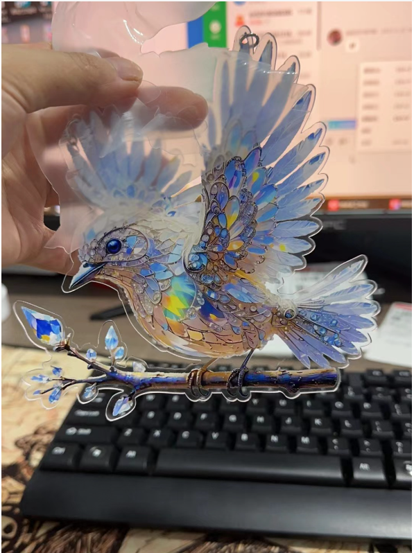Solymall Spirit Bluebird ,2D flat Bluebird Acrylic Art Ornament | eBay UK