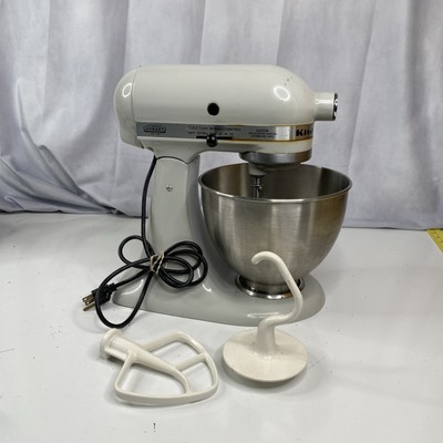 Vintage KitchenAid Hobart Model K45SS 250Watt 10 Speed Tilt Mixer + 2 ...