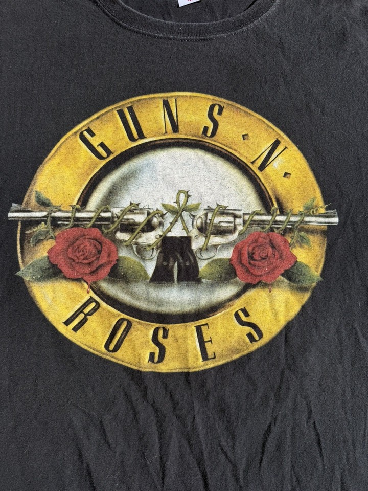 Guns N' Roses Band Logo Graphic T-Shirt Rock Music Merchandise Size XL ...
