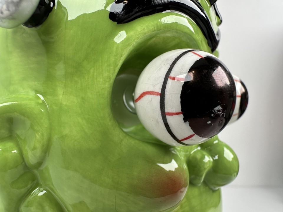 Googly Eyed Frankenstein Face Halloween Ceramic Coffee Tea Mug - 20 oz ...