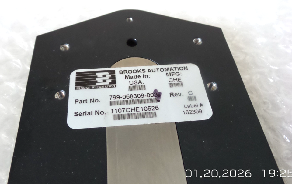 BROOKS Automation/ LAM RESEARCH ROBOT ARM END EFFECTOR 799-058309-003 ...