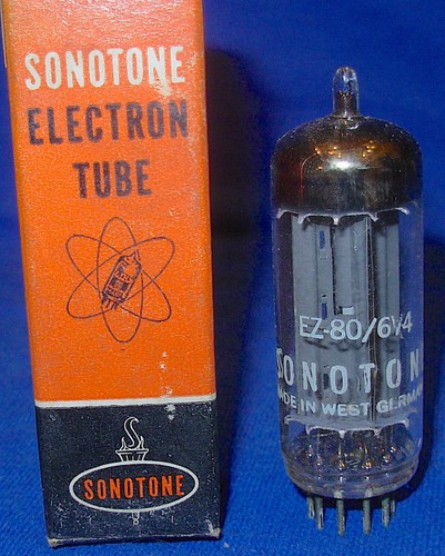 NOS / NIB Valvo 6V4 EZ80 Rectifier Tube Branded for Sonotone West ...