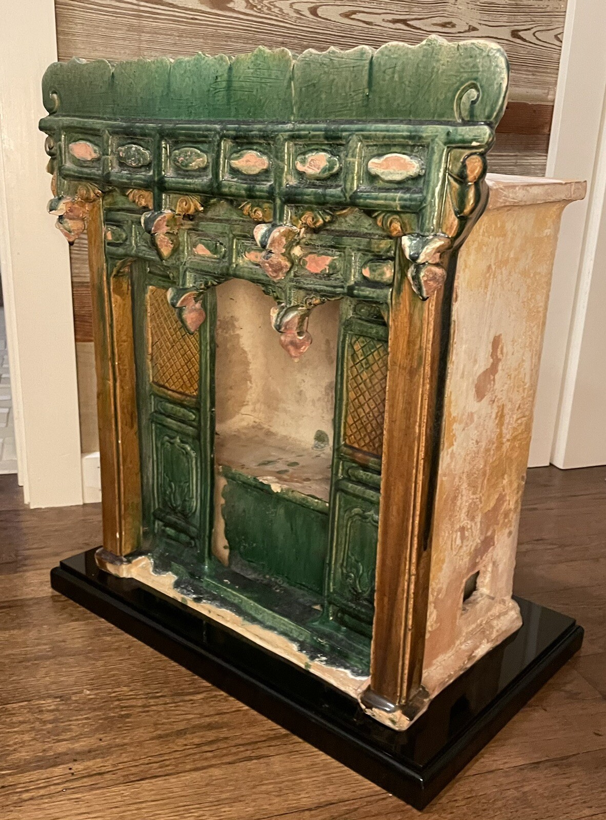 Antique Chinese Wedding Bed Glazed Roof Tile, Ming Dynasty circa 1600s ...