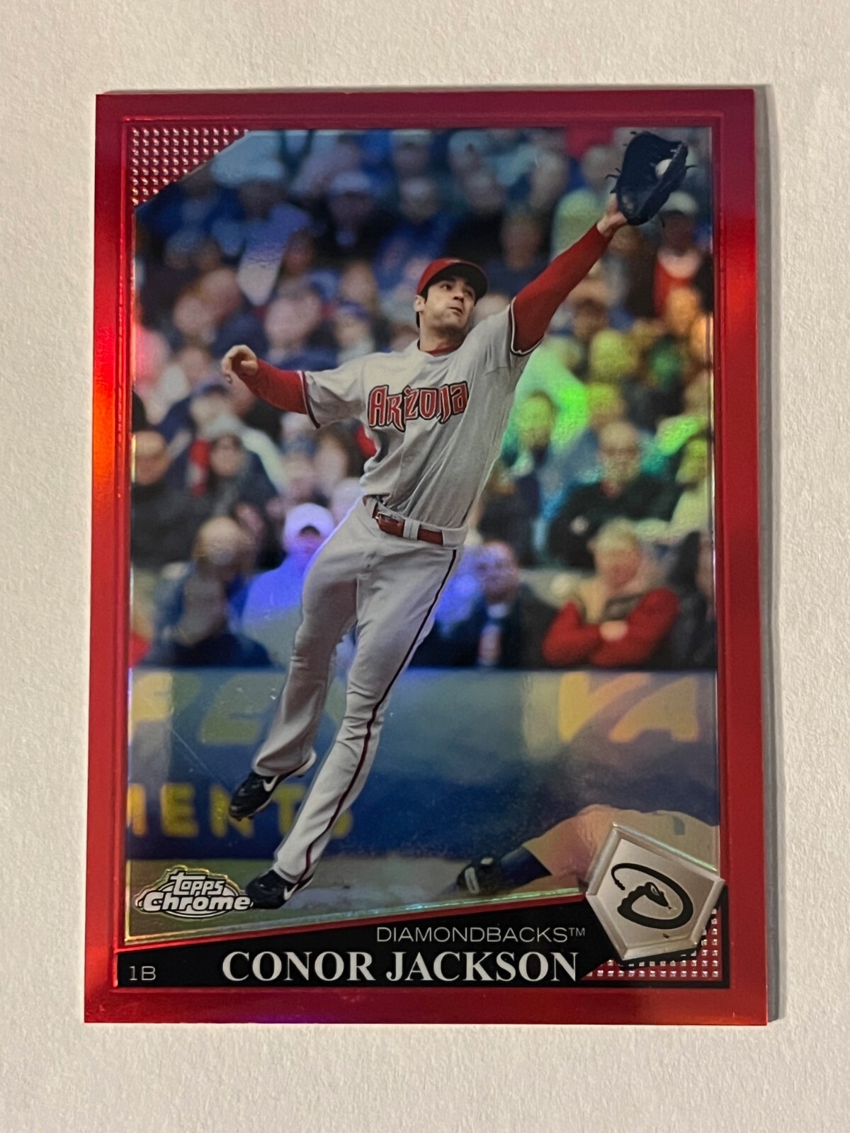 2009 Topps Chrome - Red Refractor #61 Conor Jackson /25 for sale online ...