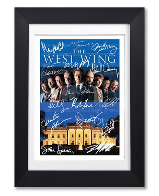 THE WEST WING CAST SIGNED POSTER PRINT TV SERIES SEASON PHOTO AUTOGRAPH ...
