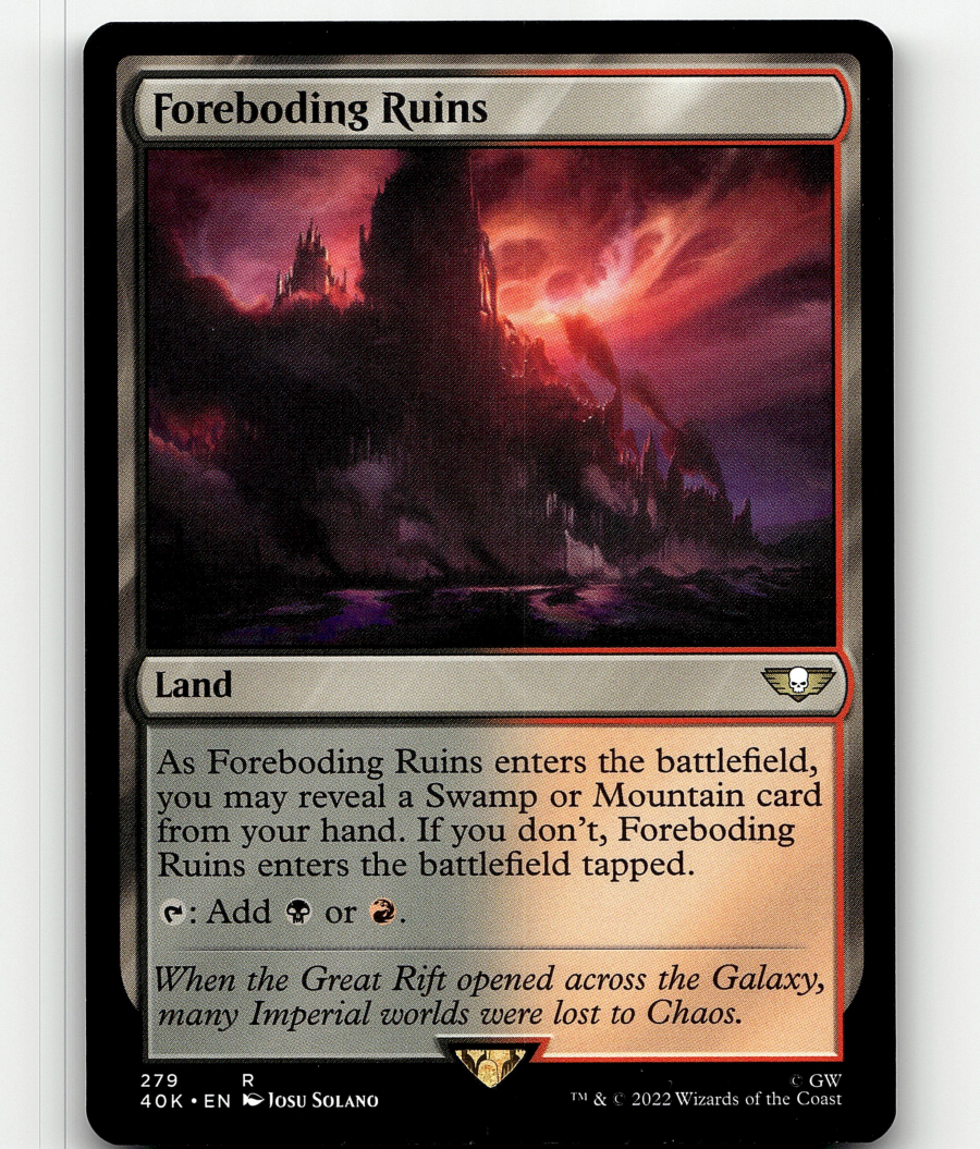 MTG Foreboding Ruins - Universes Beyond: Warhammer 40,000 | eBay