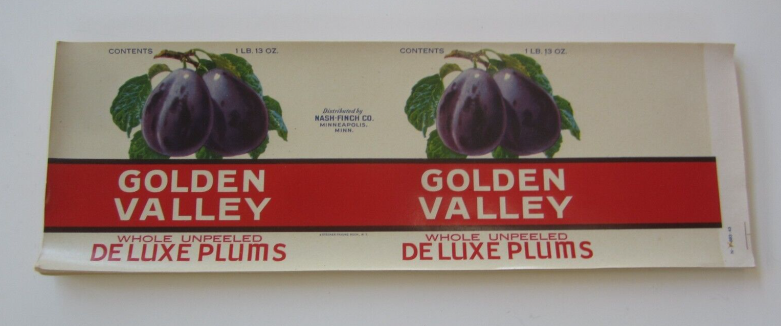 Wholesale Lot of 50 Old Vintage 1940's - GOLDEN VALLEY - PLUM - Can ...