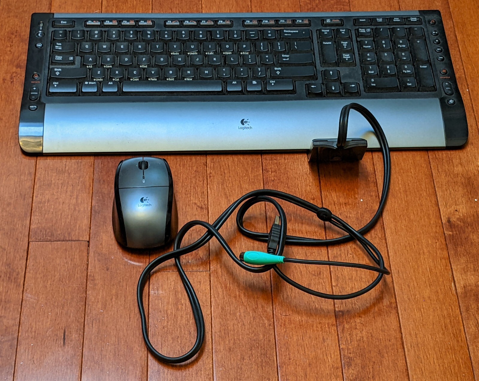 Logitech Cordless S510 Wireless Keyboard Mouse and Receiver for sale ...
