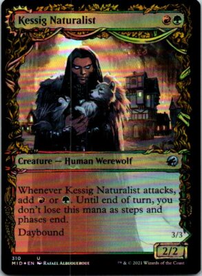 Kessig Naturalist Foil Showcase Magic Innistrad Midnight Hunt NM | eBay