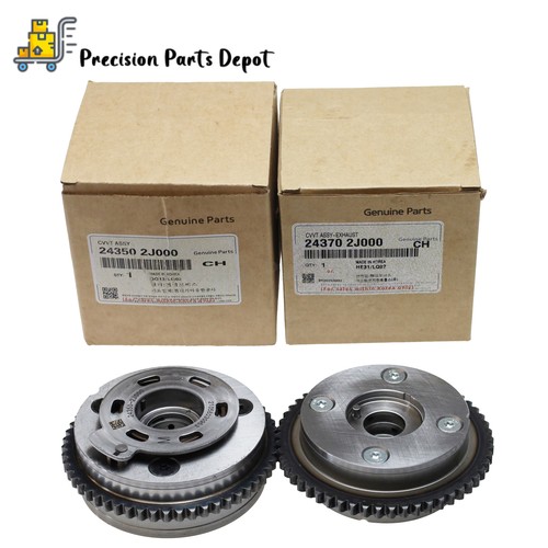 2PCS Intake And Exhaust CVVT Camshaft Sprocket For Hyundai Elantra ...