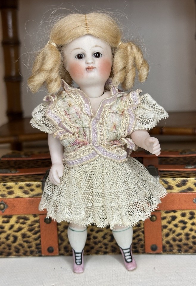 Ancienne poupée mignonnette biscuit Kestner Steiner Jumeau FG bayeux ...