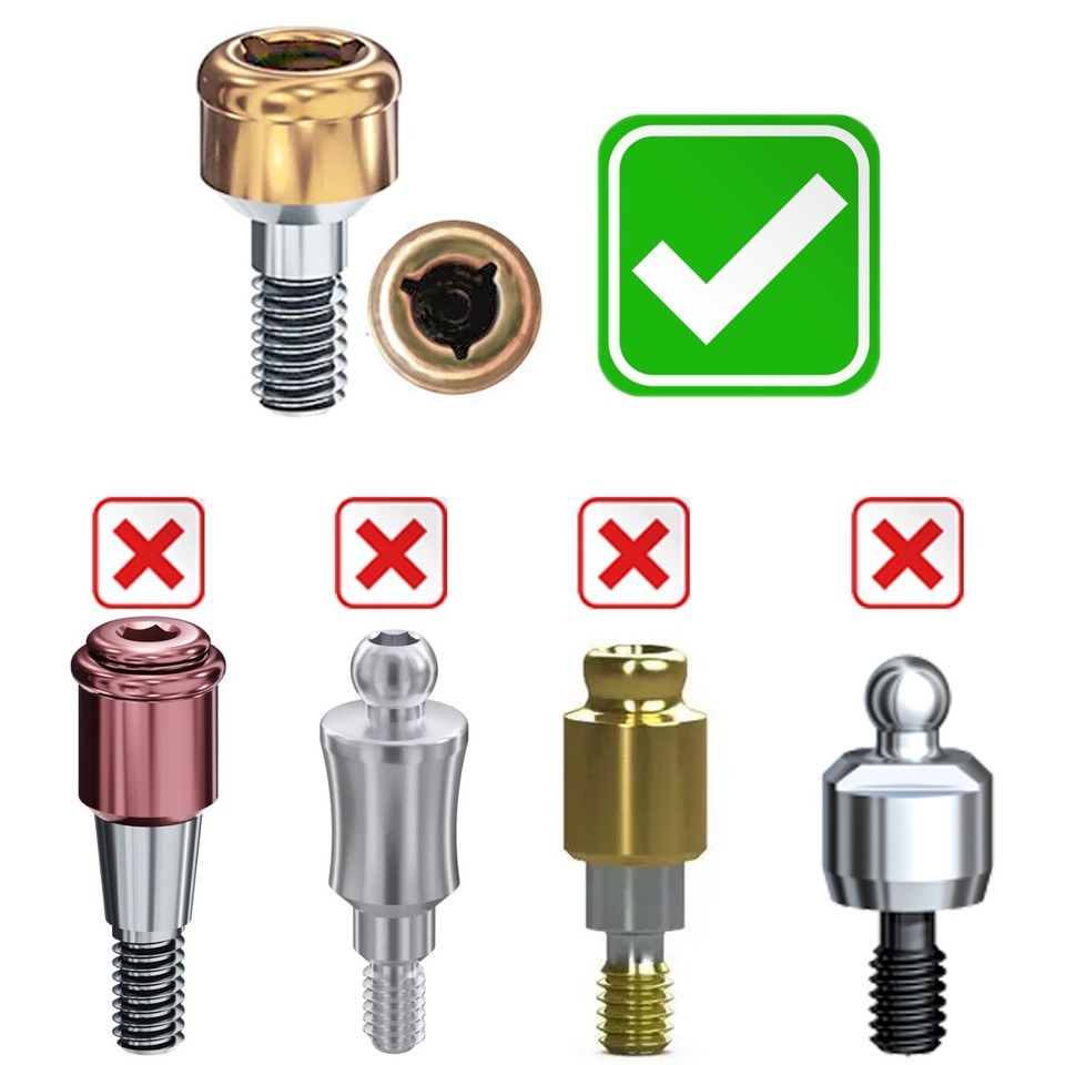 US Locator Attachment Abutment Narrow/Regular Platform fits Nobel ...
