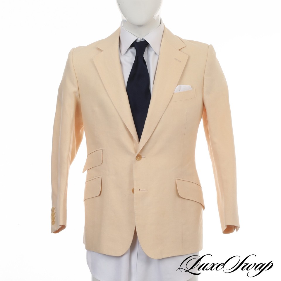 #1 MENSWEAR Henry Poole Savile Row England 2015 Bespoke Beige Linen ...