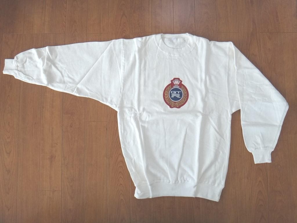 Nissan Skyline GT-R Sweatshirt White Unisex XL Cotton New | eBay