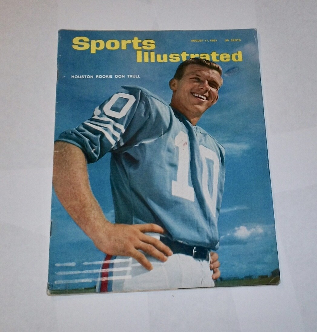1964 NO LABEL Sports Illustrated HOUSTON OILERS Don Trull AFL ! | eBay
