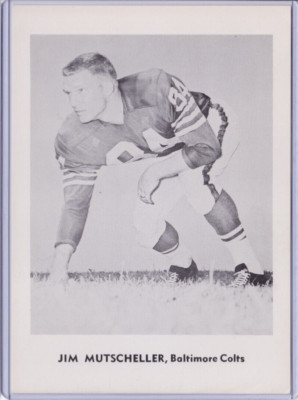 1961 JAY PUBLISHING JIM MUTSCHELLER BALTIMORE COLTS | eBay