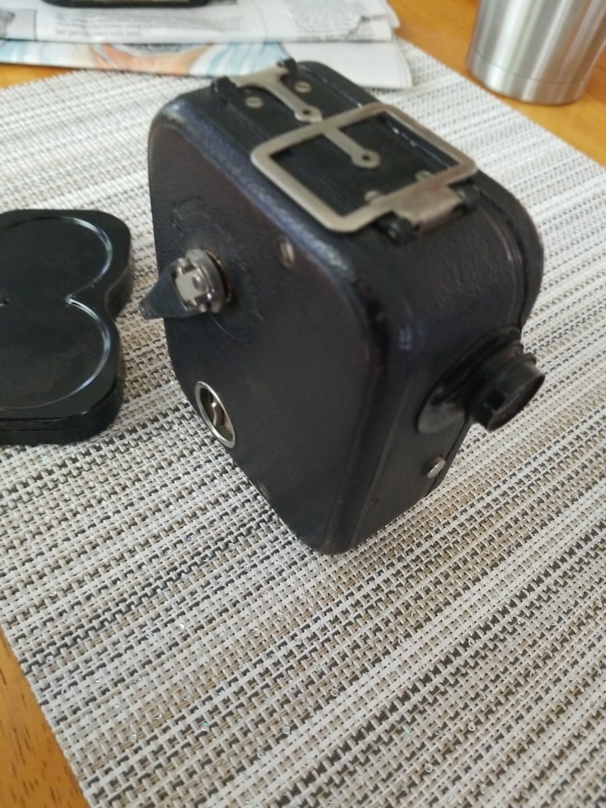 WORKING Pathex Paris Hand Crank Movie Cine Camera w/ Trianar Krauss f ...