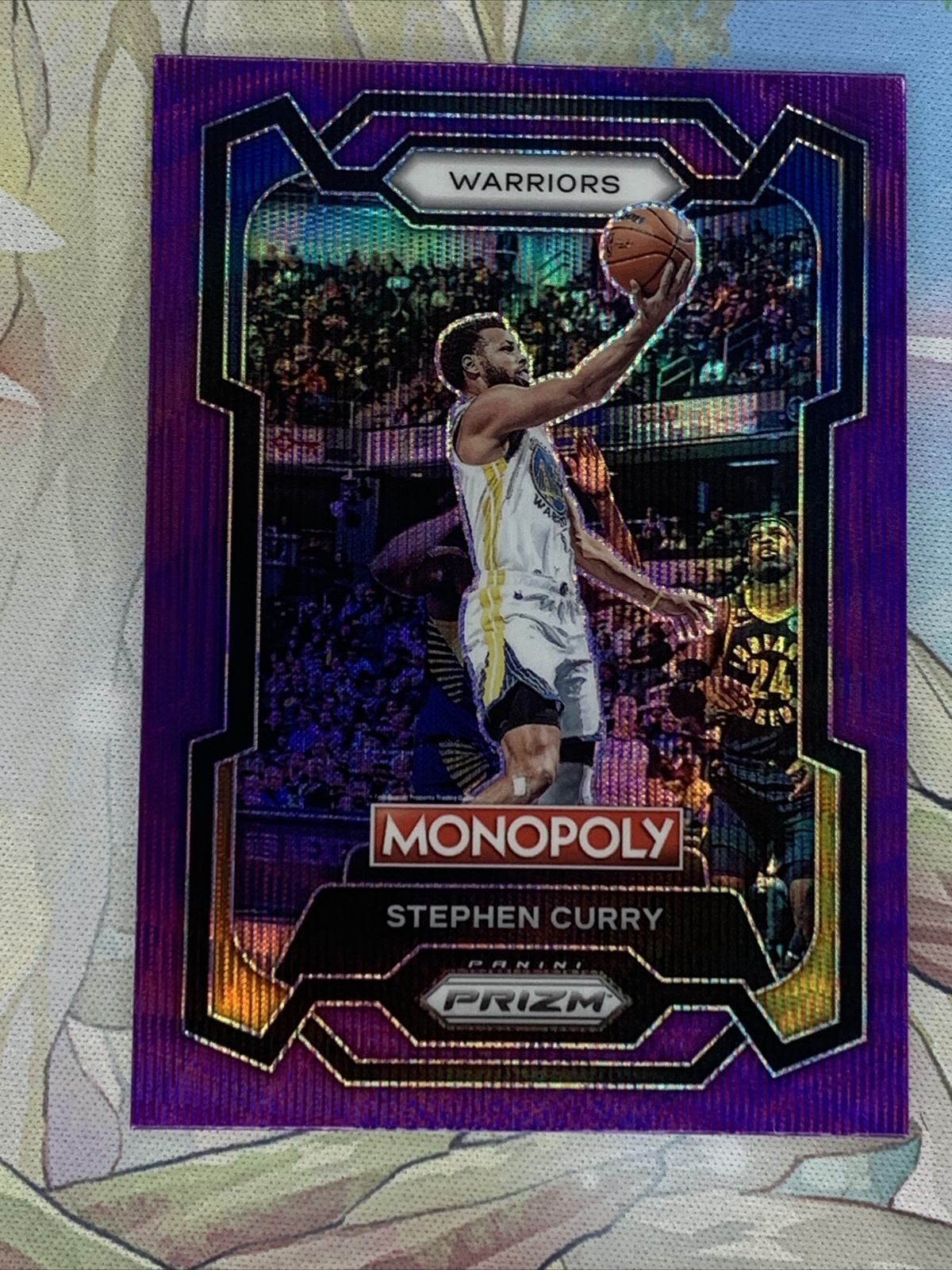 2023-24 Panini Monopoly Prizm Stephen Curry Purple Wave Prizm #28 ...
