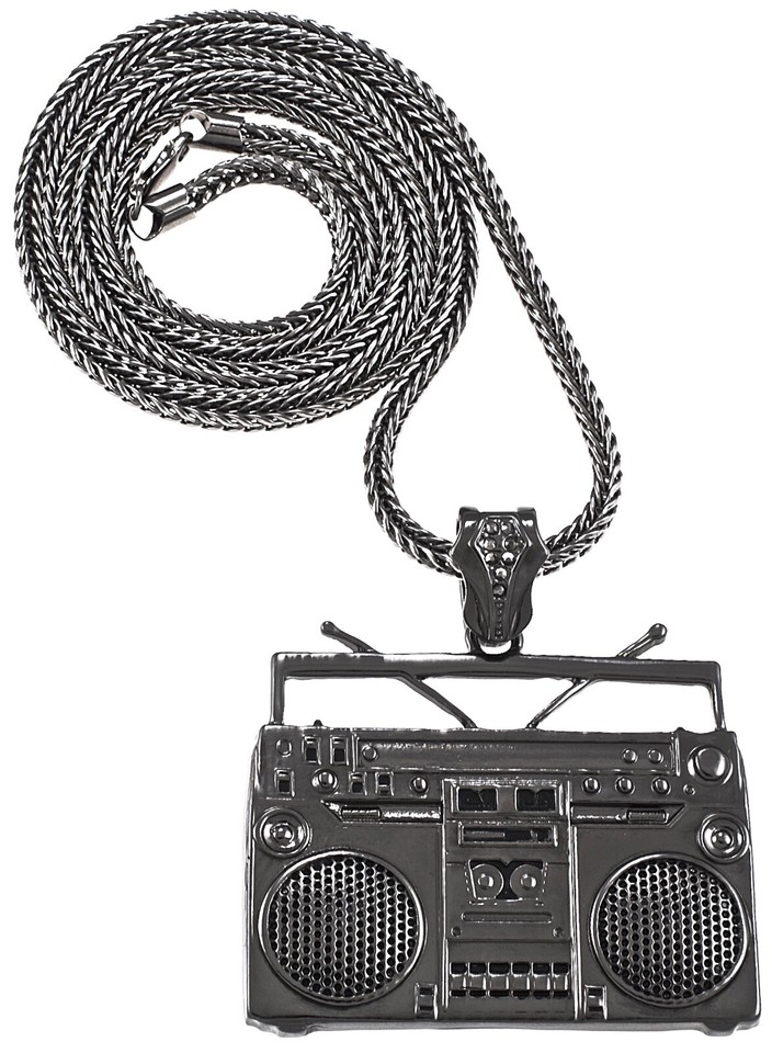 Boom Box Necklace New Pendant with Necklace Blaster Cassette | eBay