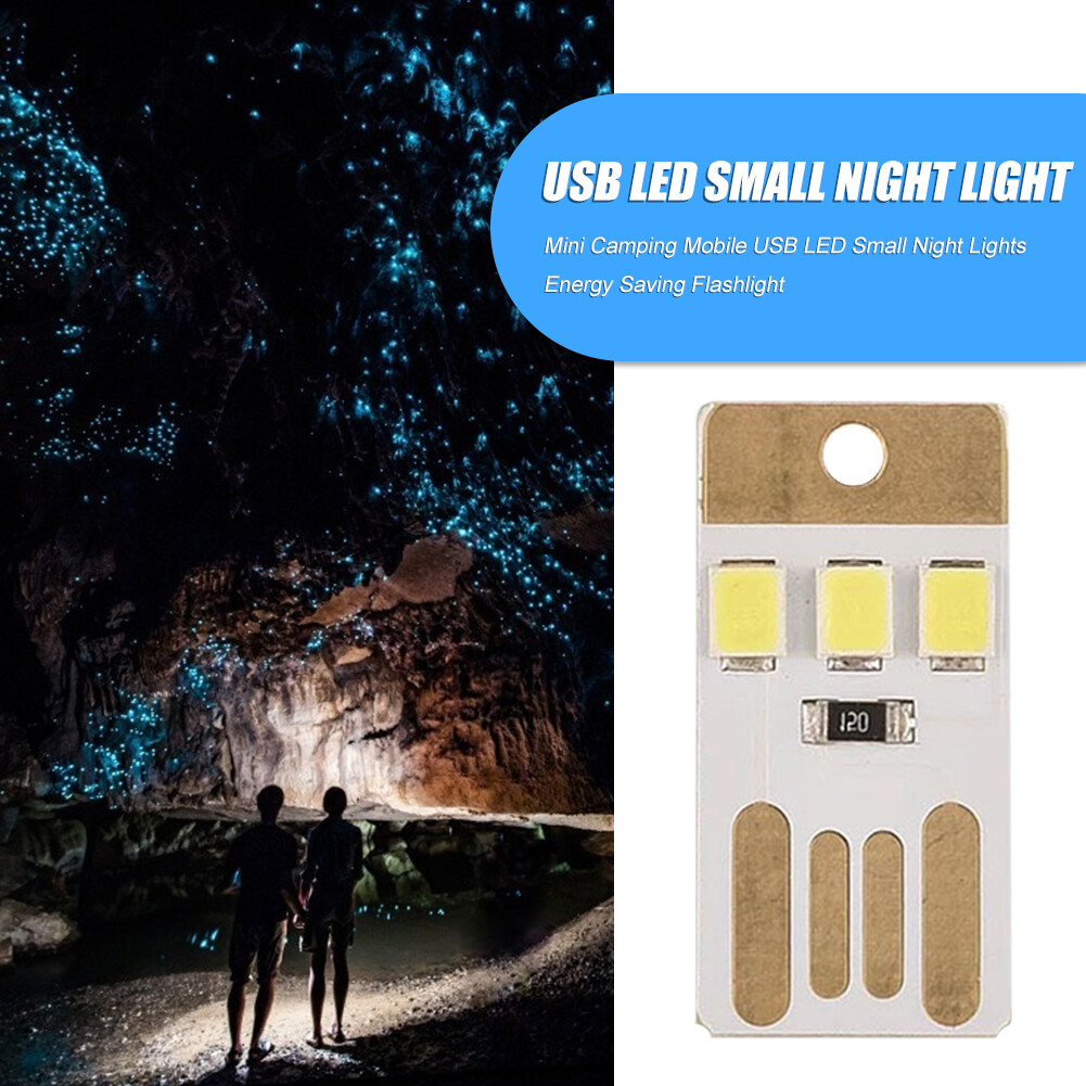 Outdoor Camping Mini LED Lights Energy Saving Rechargeable Lamp (5pcs ...