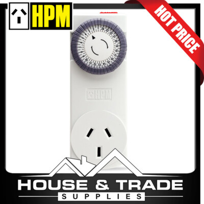 HPM Analogue Timer 24 Hour Slim Design D810SLIMDP | eBay