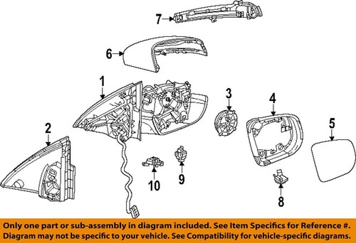 MERCEDES OEM 20-21 GLE350 Front Door Outside Mirrors-Mirror Assy Left ...