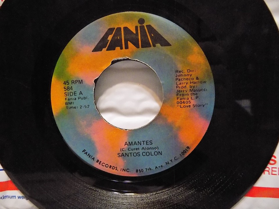 SANTOS SANTITOS COLON Hay que recordar/AMANTES Fania Dark Clouds 45 ...